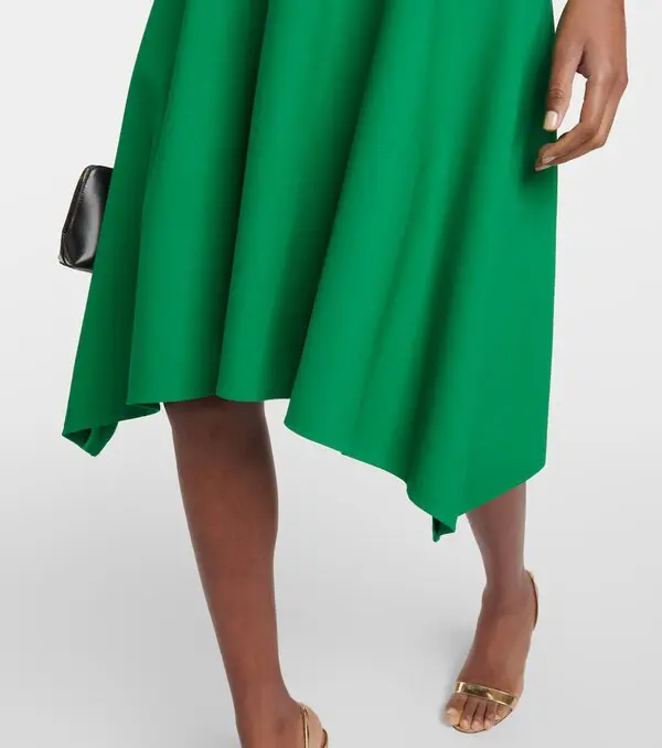 Oscar De La Renta Wool-blend Midi Dress