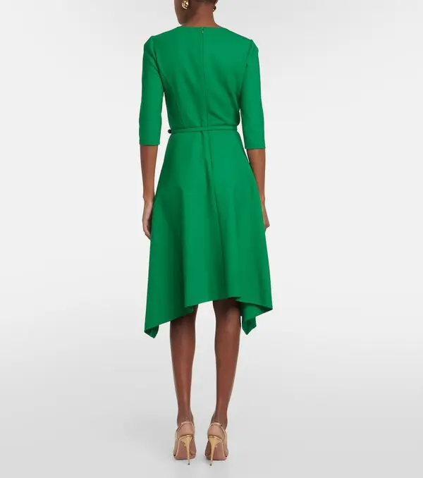 Oscar De La Renta Wool-blend Midi Dress