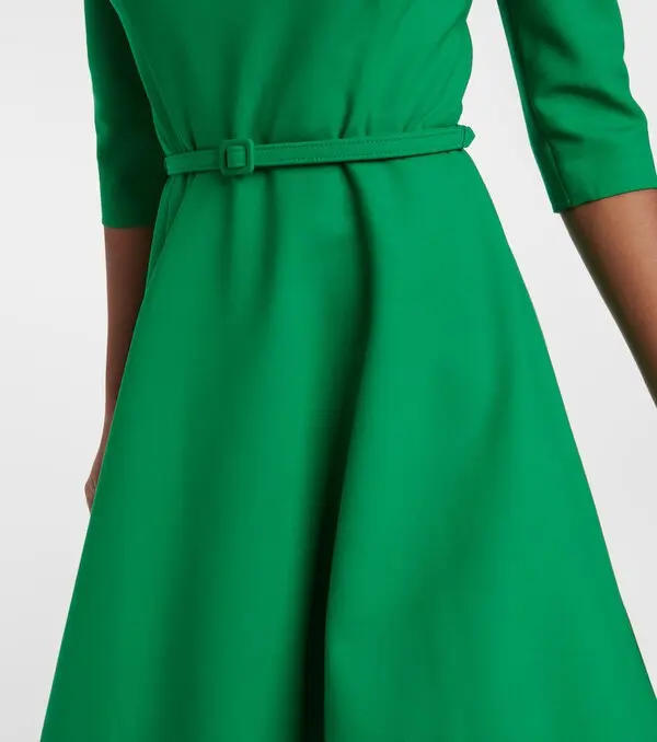 Oscar De La Renta Wool-blend Midi Dress