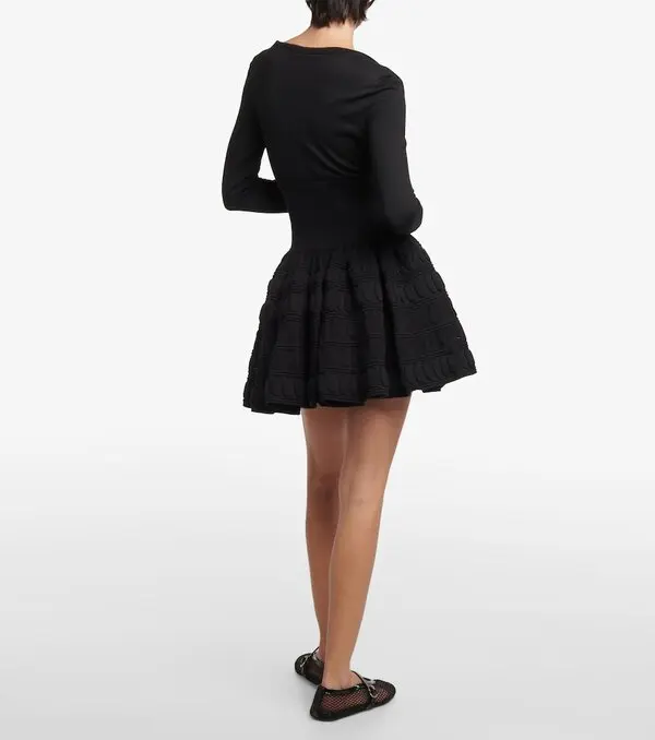 Alaïa Crinoline Wool-blend Minidress