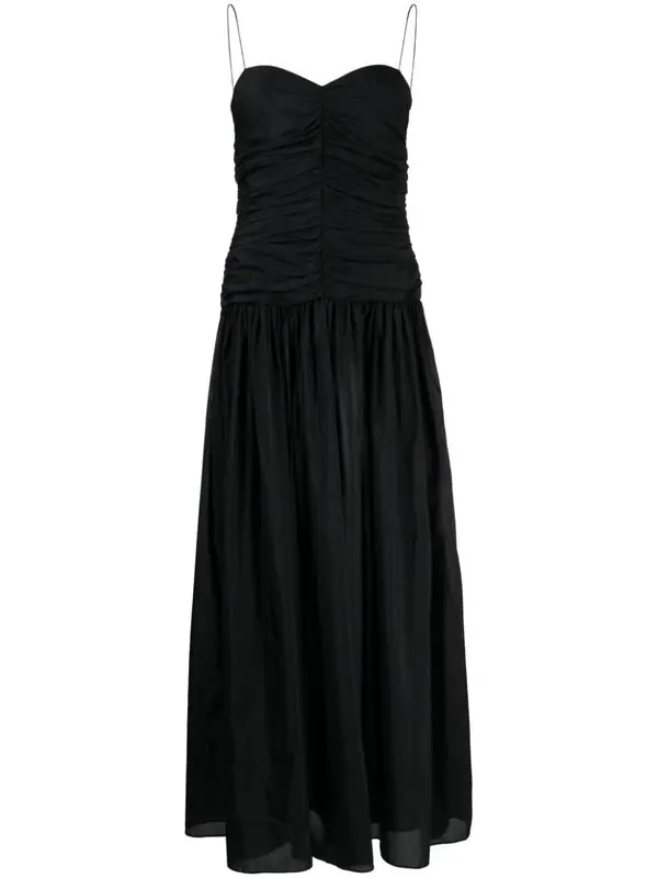 Matteau Drop-waist Gathered Dress