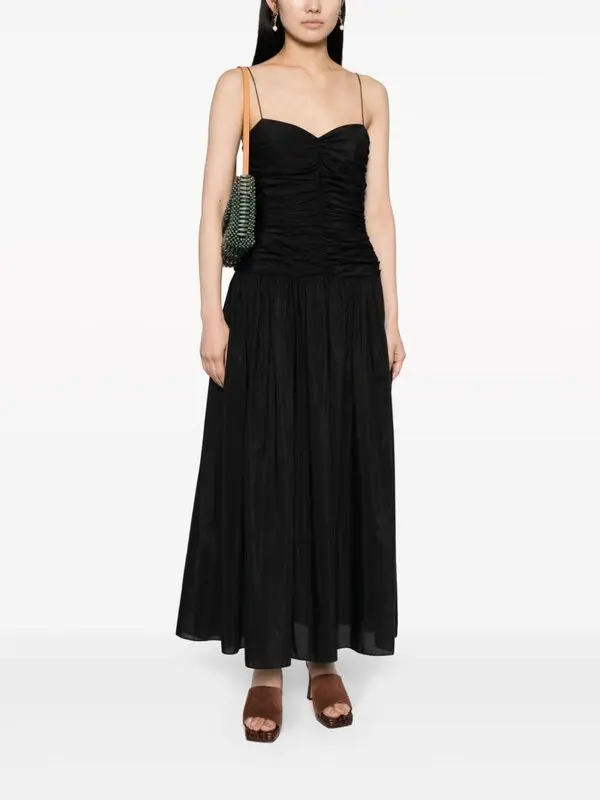 Matteau Drop-waist Gathered Dress