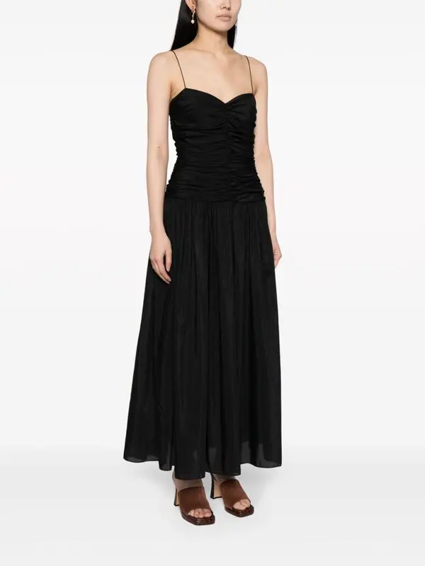 Matteau Drop-waist Gathered Dress