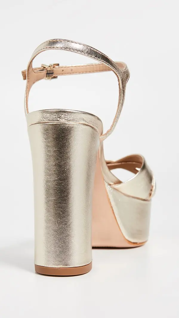Schutz Keefa Platform Sandals - Platina
