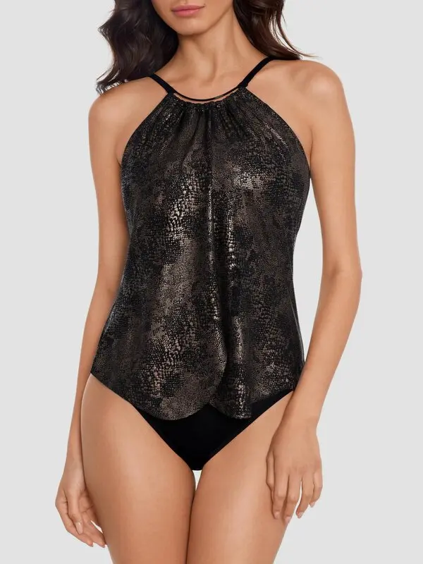 Magicsuit Xantu Jill Snakeskin One-piece Swimsuit - Black Brown