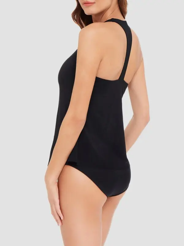 Magicsuit Solids Taylor Draped Tankini Top