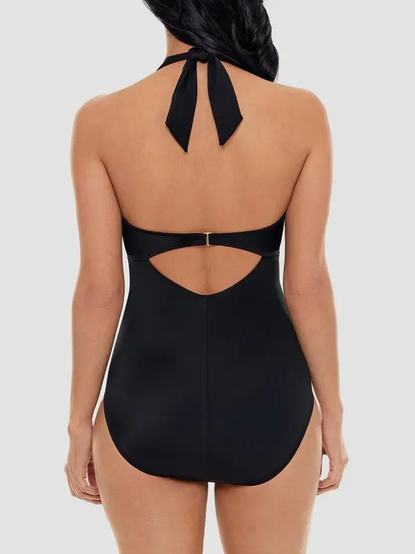 Magicsuit Chromatique Joelle Gathered One-piece Swimsuit - Black