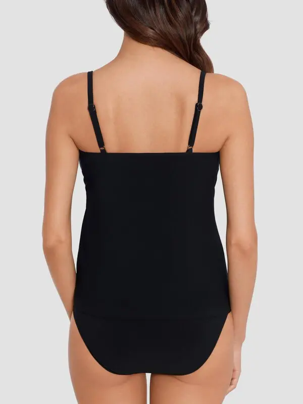 Magicsuit Solids Carma Gathered Tankini Top