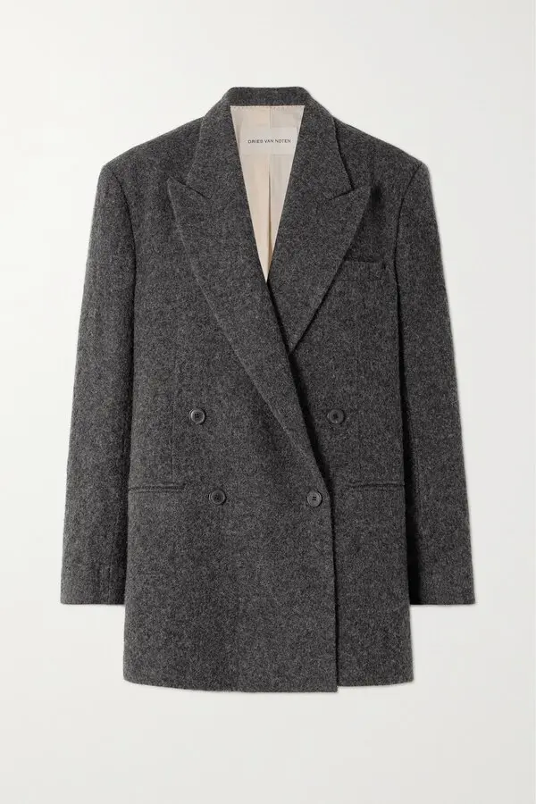 Dries Van Noten Oversized Double-breasted Wool Jacket