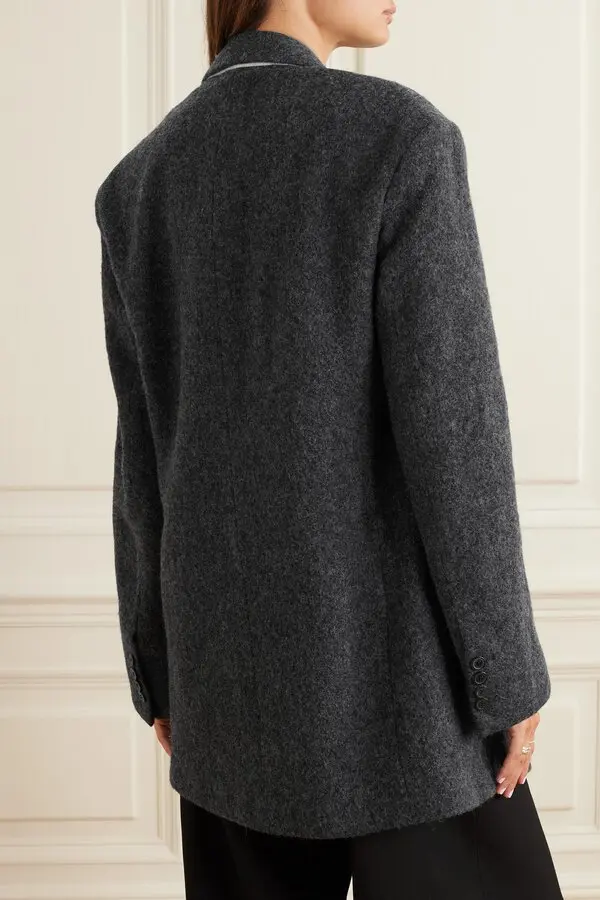 Dries Van Noten Oversized Double-breasted Wool Jacket