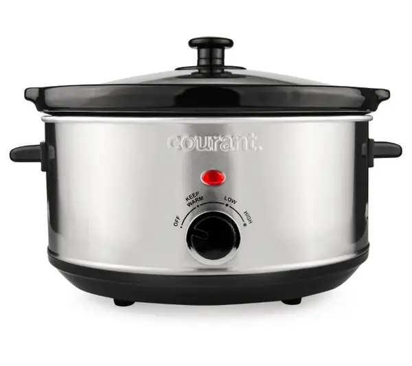 COURANT 3.5-qt Oval Stainless Steel Slow Cooker - Silver