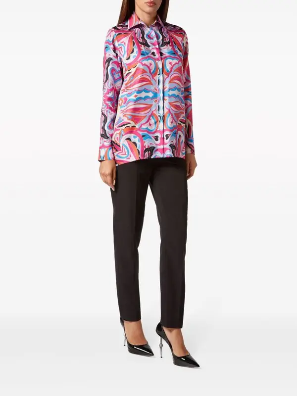 Philipp Plein Graphic-print Silk Shirt