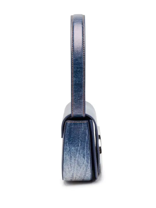 DIESEL® Leather Shoulder Bag - Blue