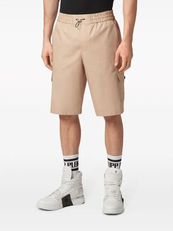 Philipp Plein Toggle-fastened Cargo Shorts - Neutrals