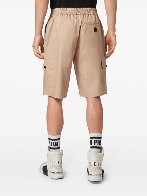 Philipp Plein Toggle-fastened Cargo Shorts - Neutrals