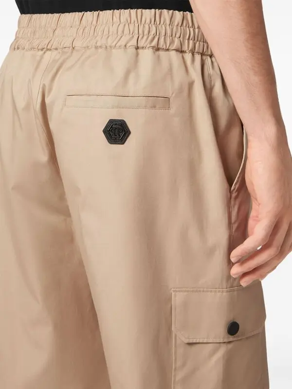 Philipp Plein Toggle-fastened Cargo Shorts - Neutrals