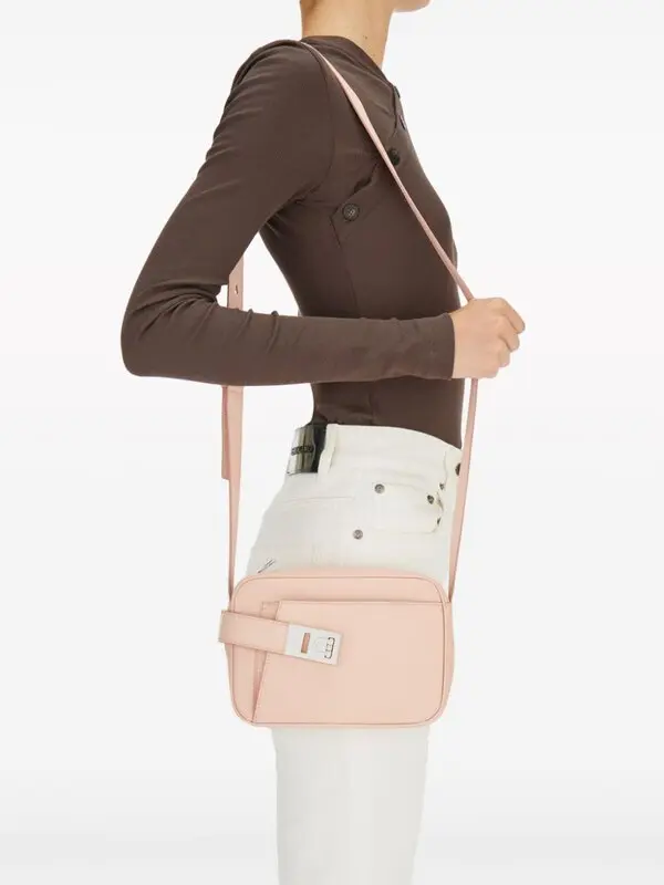 FERRAGAMO Small Leather Camera Bag - Pink