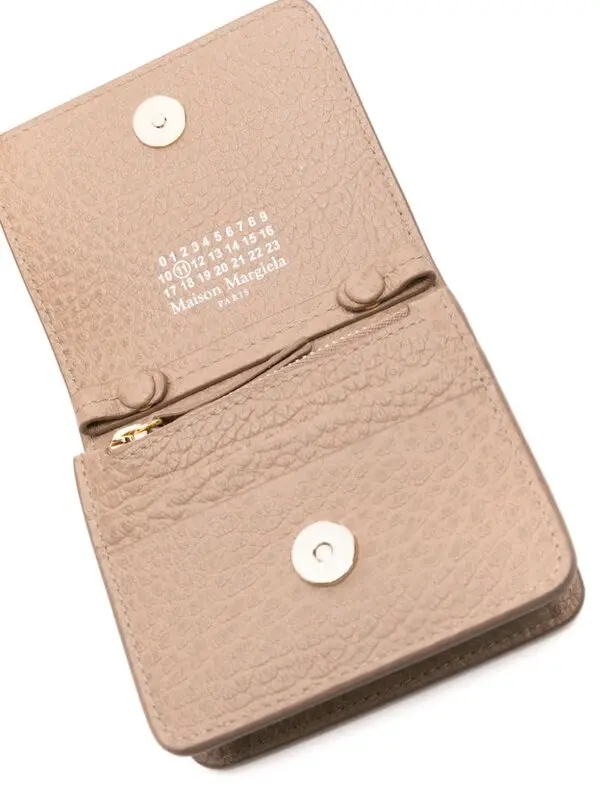 MAISON MARGIELA Logo-embroidered Wallet-on-chain - Neutrals