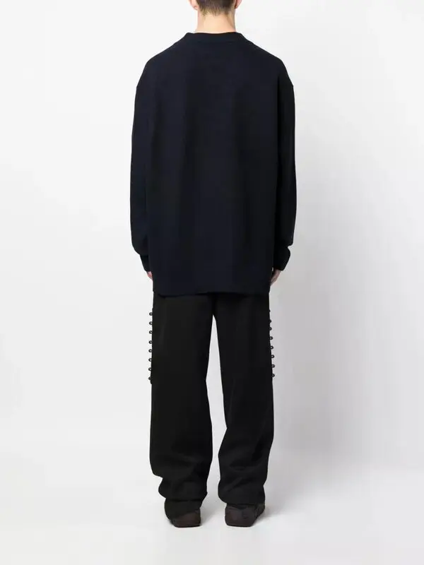 JIL SANDER V-neck Wool Cardigan - Blue