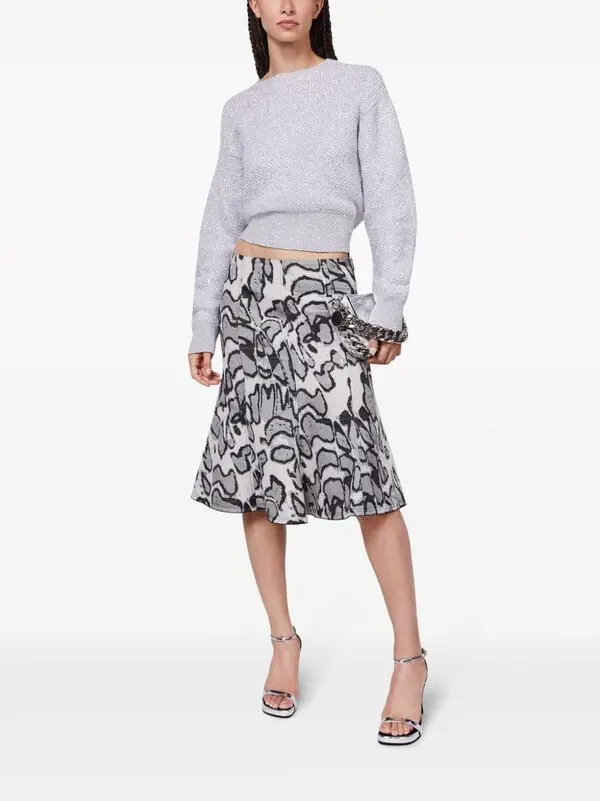 Stella McCartney Sequin-embellished Wool-blend Jumper - Grey