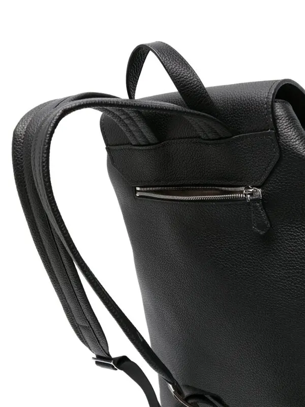 SERAPIAN Day Grained-leather Backpack