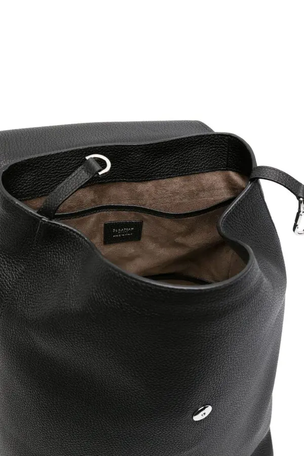 SERAPIAN Day Grained-leather Backpack