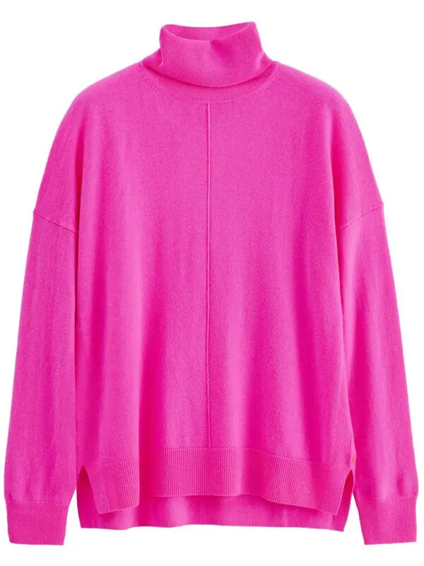 Chinti & Parker Roll-neck Wool Blend Jumper - Pink