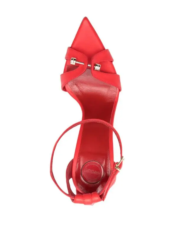 HARDOT Blood 100mm Leather Sandals - Red