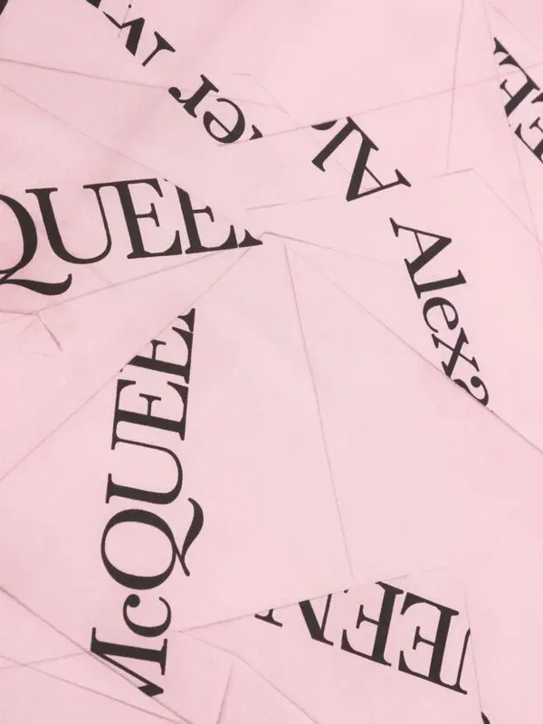 Alexander McQueen Logo-jacquard Silk Scarf