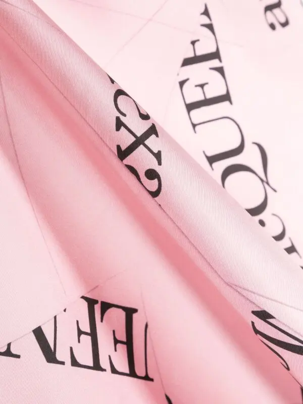 Alexander McQueen Logo-jacquard Silk Scarf