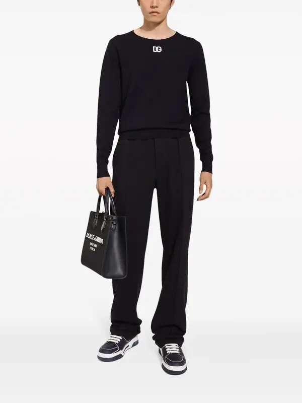 Dolce & Gabbana Pressed-crease Drawstring-waist Track Pants