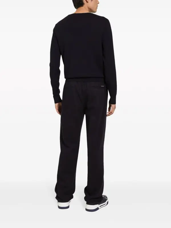 Dolce & Gabbana Pressed-crease Drawstring-waist Track Pants