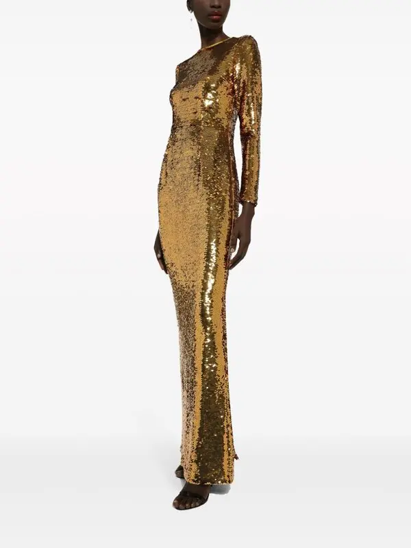 dolce and gabbana mermaid dress Dolce & Gabbana crystal-embellished mermaid-silhouette Maxi Dress | Red