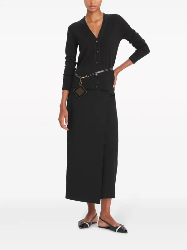 Tory Burch Simone V-neck Cardigan - Black