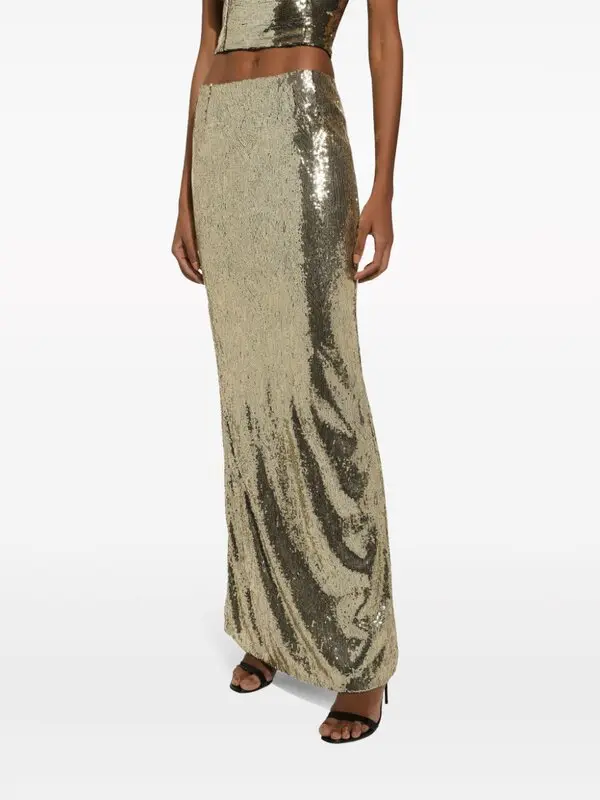 Dolce & Gabbana Sequinned Mermaid Maxi Skirt