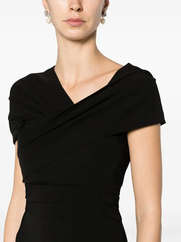 Co Grecian Asymmetric Maxi Dress