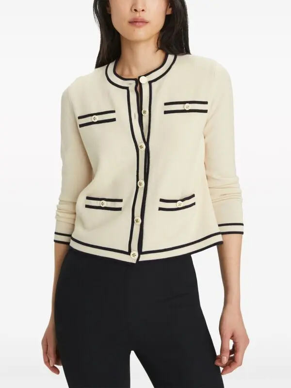 Tory Burch Kendra Cardigan - Neutrals