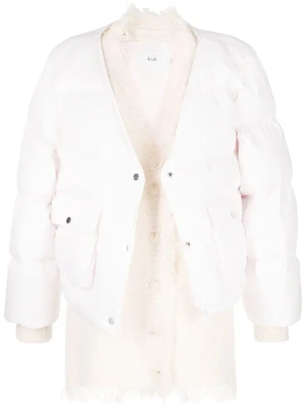 B+AB Layered Puffer Jacket - Pink