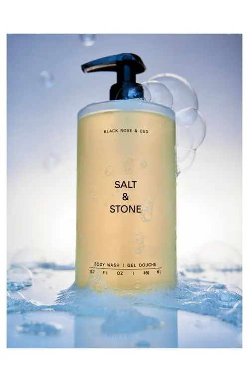 SALT & STONE Black Rose & Oud Body Wash - No Color