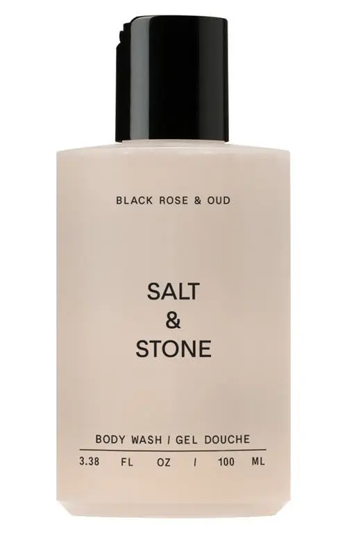 SALT & STONE Black Rose & Oud Body Wash - Travel