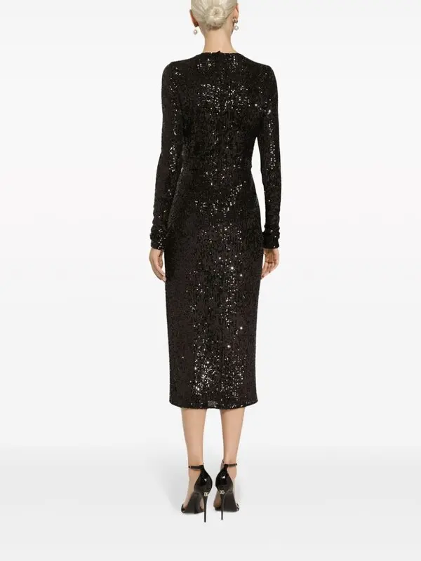 Dolce & Gabbana Sequin-embellished Evening Dress