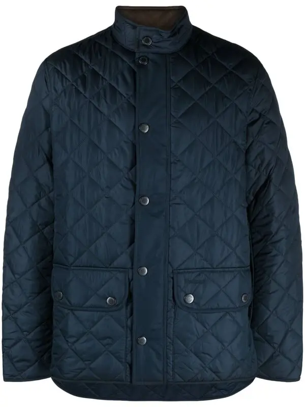 Barbour Button-up Quilted Jacket - Blue