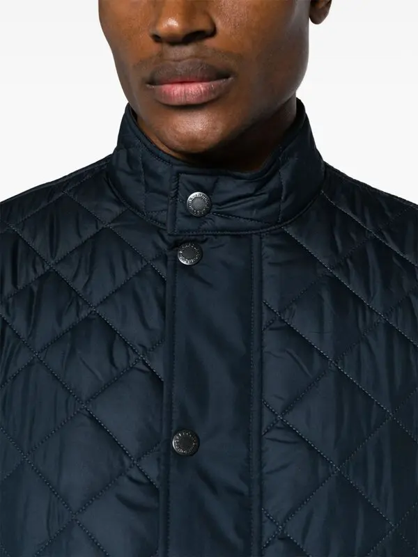 Barbour Button-up Quilted Jacket - Blue