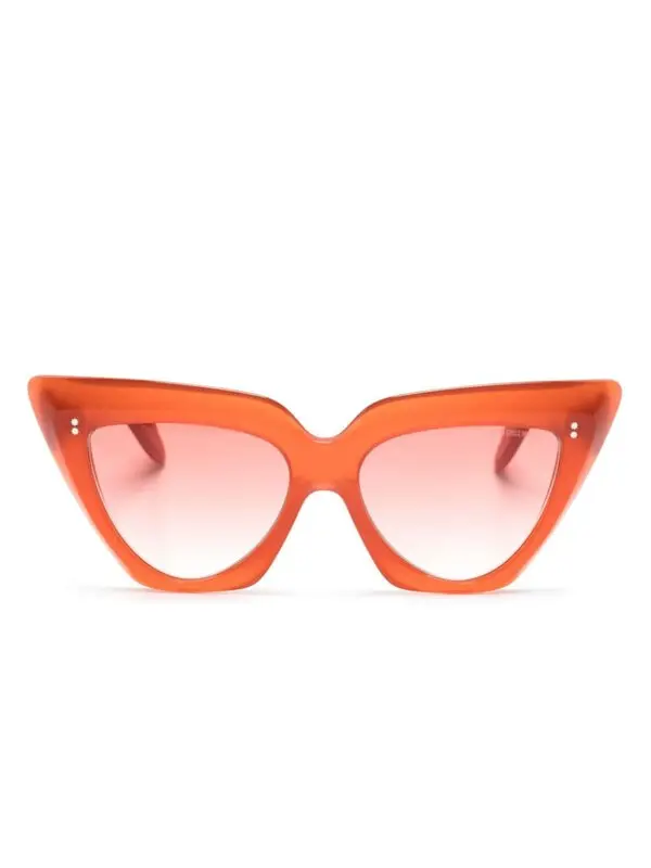 CUTLER & GROSS Cat-eye Frame Sunglasses - Orange