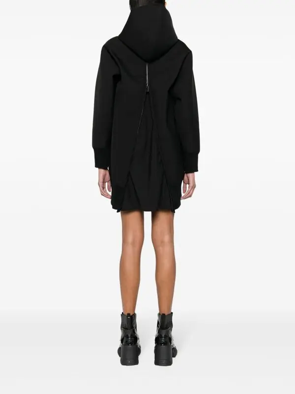 Sacai Layered Cotton Sweatshirt - Black