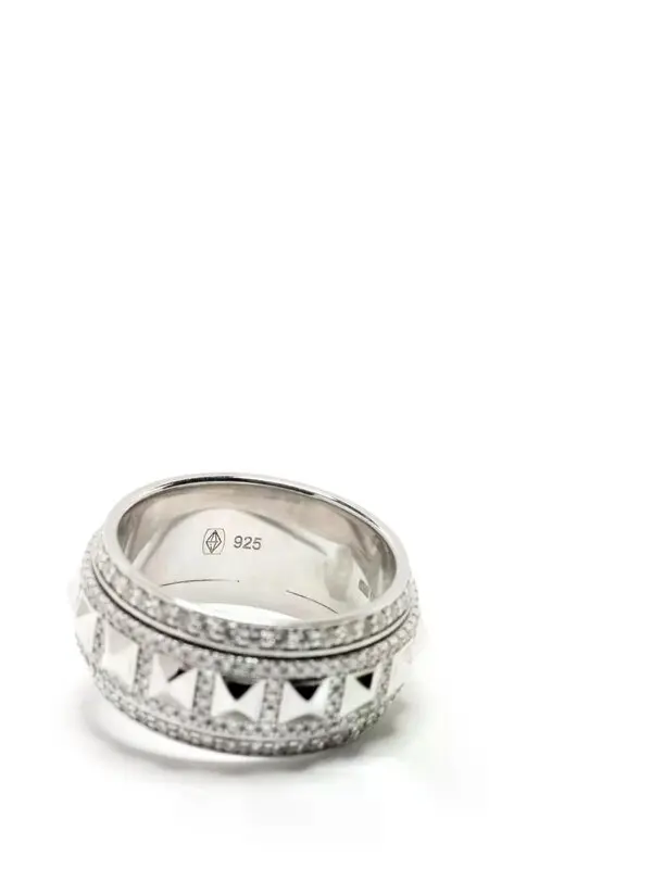 STATEMENT Rockaway Spinner Diamond Ring - Silver