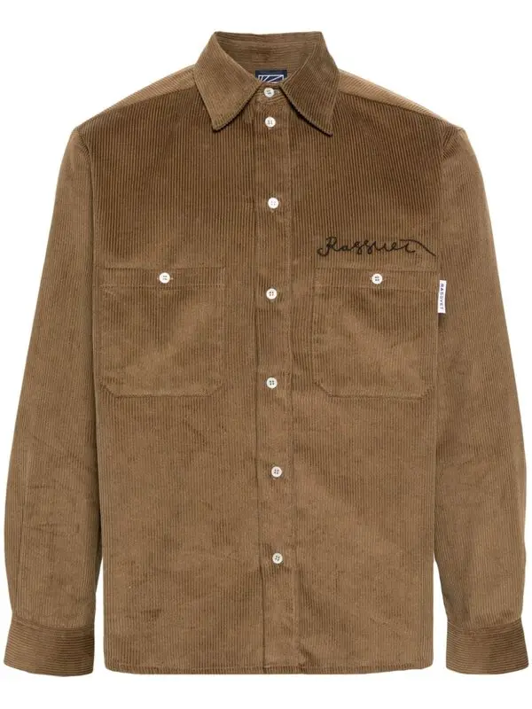 RASSVET Lady Luck Logo-embroidered Corduroy Shirt