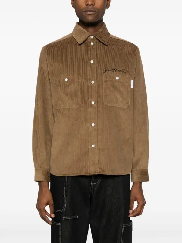 RASSVET Lady Luck Logo-embroidered Corduroy Shirt