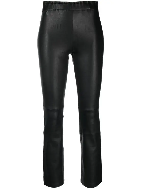 Stouls Cropped Leather Trousers