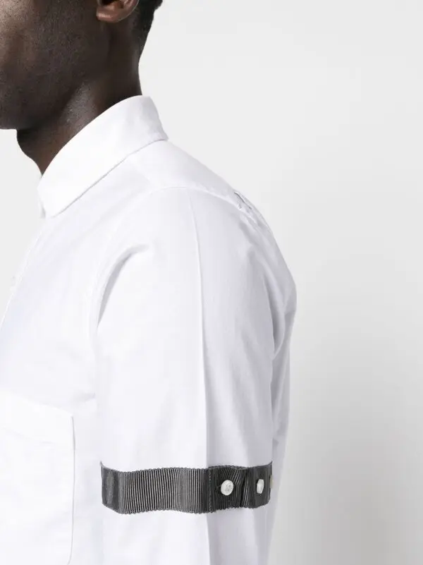 Thom Browne Grosgrain-armband Cotton Shirt